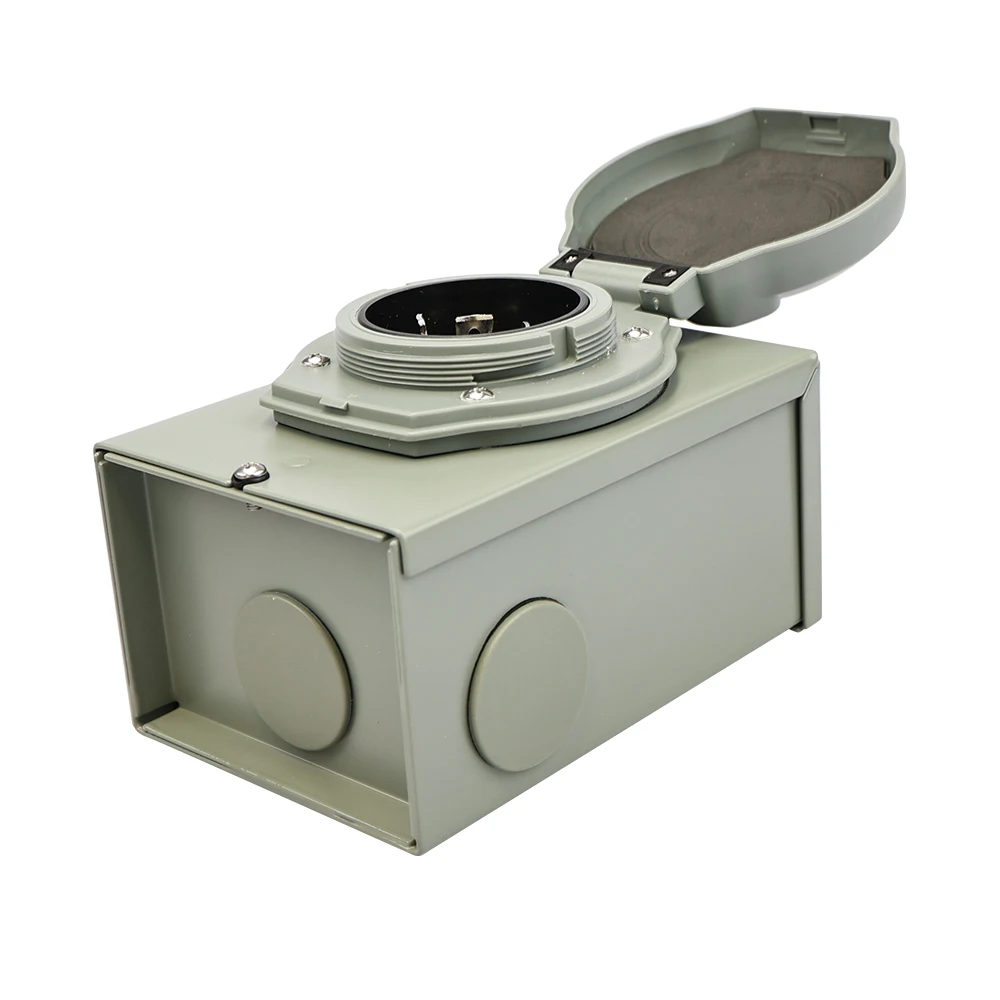 30 Amp Power Inlet Box For Rv Nema Tt-30p 125v With Twist Connector Etl ...