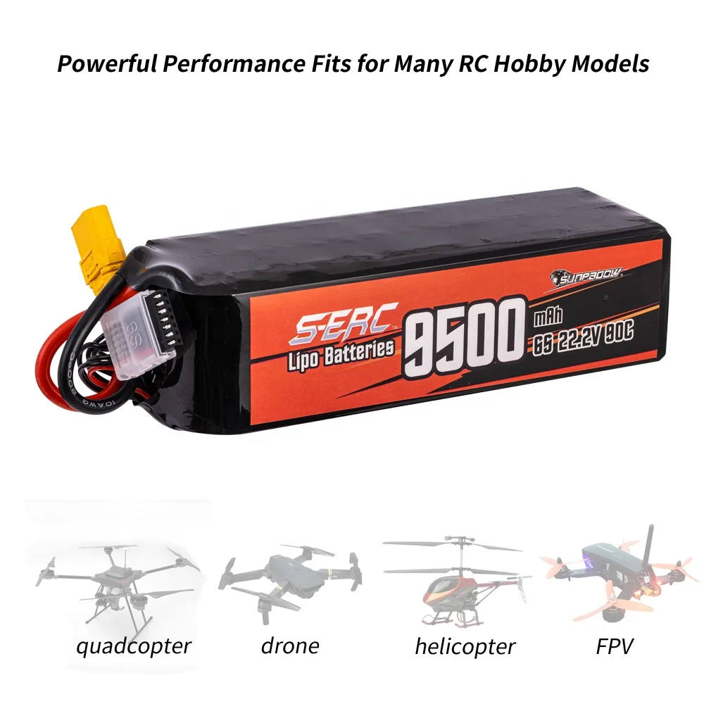 SUNPADOW 6S Battery RC Airplane Helicopter Drone FPV Quadcopter with ...