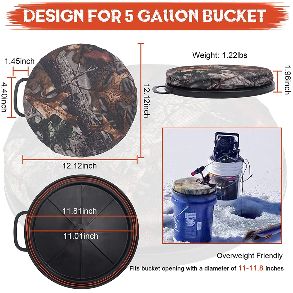 5 Gallon Bucket Seat - Durable and Waterproof Foam Cushion