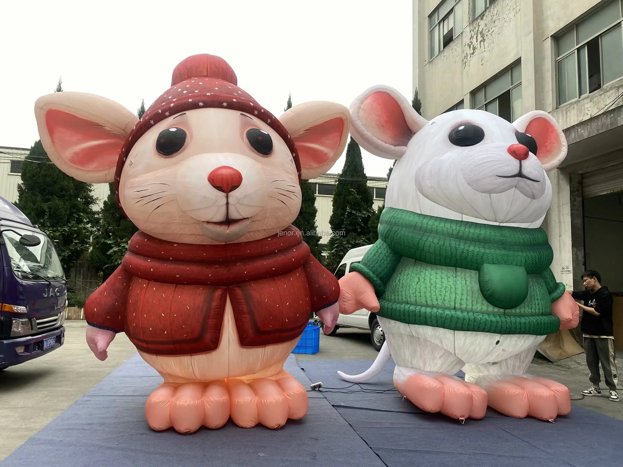 Jenor Parade Inflatable Flamingo Puppet Inflatable Costume for Street ...