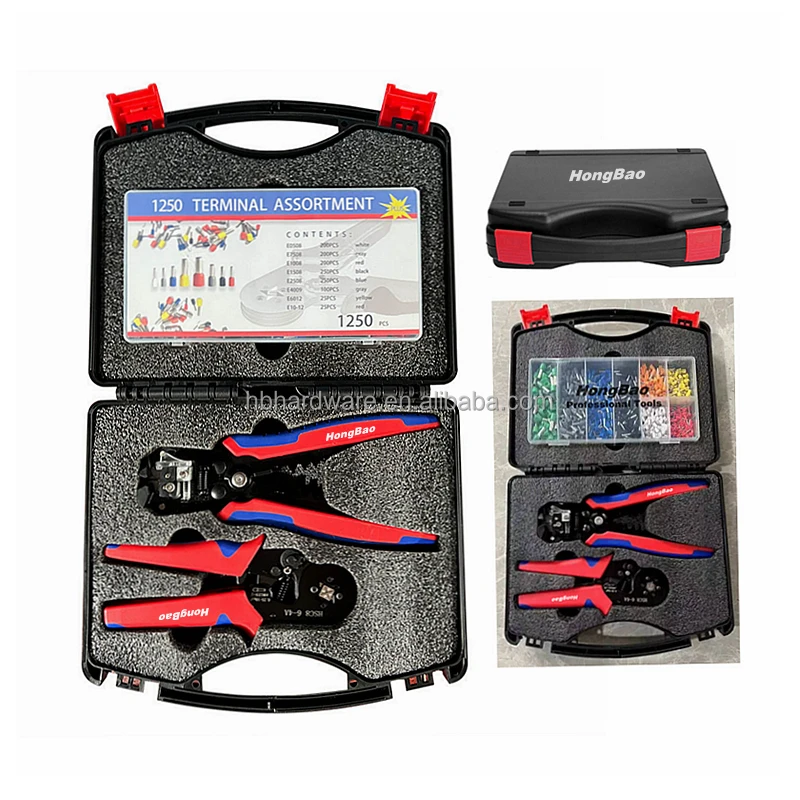 Electrical Wire Connector Crimping Tool Kit 10-20 Awg Splice Spade Male ...