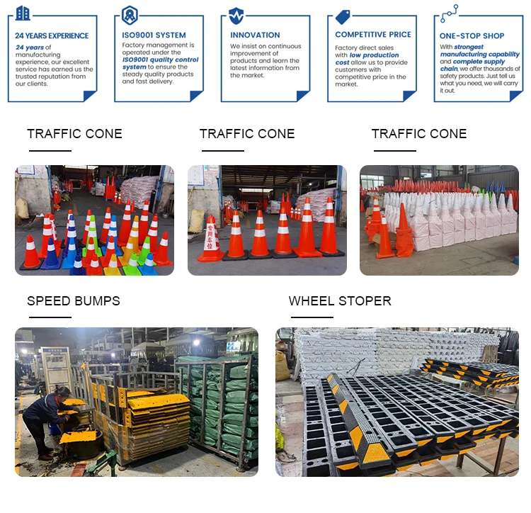 Multi Functional Black Base Traffic Cone Manufacturers Flexible Pvc ...