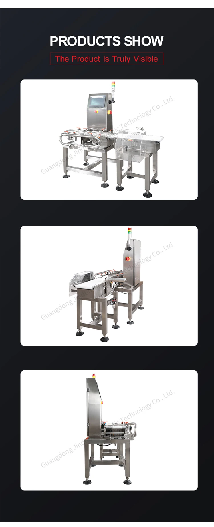 7-inch Automatic Conveyor Weighing Scales Check Weigher With Non-powered Drums For 20 40kg ...