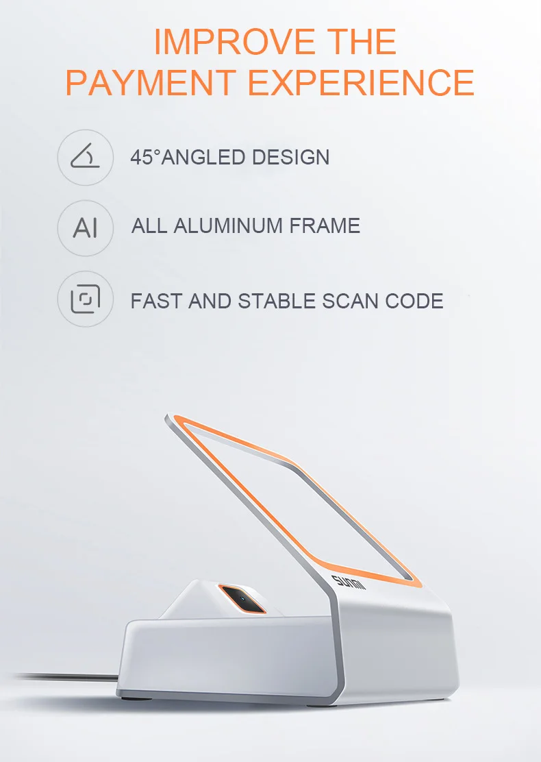 SUMNI NS010 Portable Barcode Scanner Superfast 1D 2D File Scanning for ...