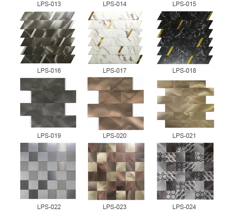 3D PVC Vinyl Peel and Stick Tile Self Adhesive Wall Mosaic Tile for ...