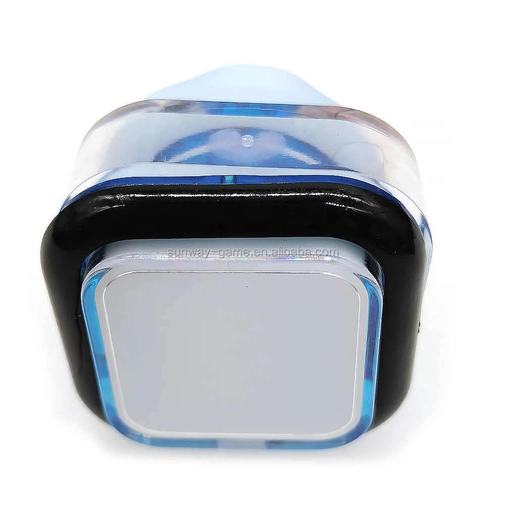 35mm 50mm Square Led Illuminated Blue Light Push Button 12v Arcade ...