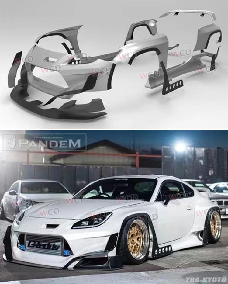 Rocket Bunny Style Body Kit for Toyota GR86 ZN8 BRZ 2022 New Upgrade Conversion Wide Body Front ...