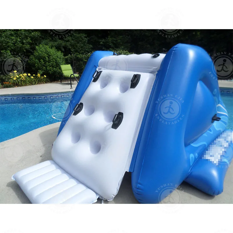 Inflatable Lounge Platform Pvc Water Spray Slide Play Center Fun Play ...