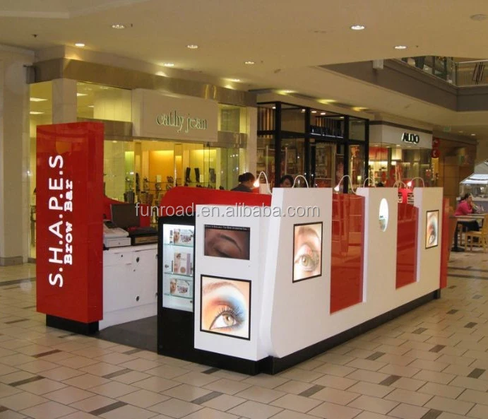 Modern Attractive Eyebrow Bar Decoration Brow Shape Shopping Mall Kiosk ...