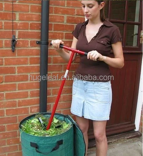 Efficient Garden Compost Aerator - Two Handed Steel Tool