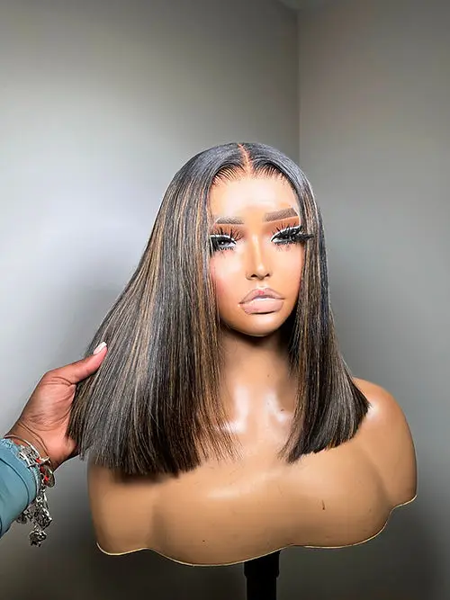 Double Drawn Vietnamese Human Hair Wigs 250 Density Hd Lace Frontal ...