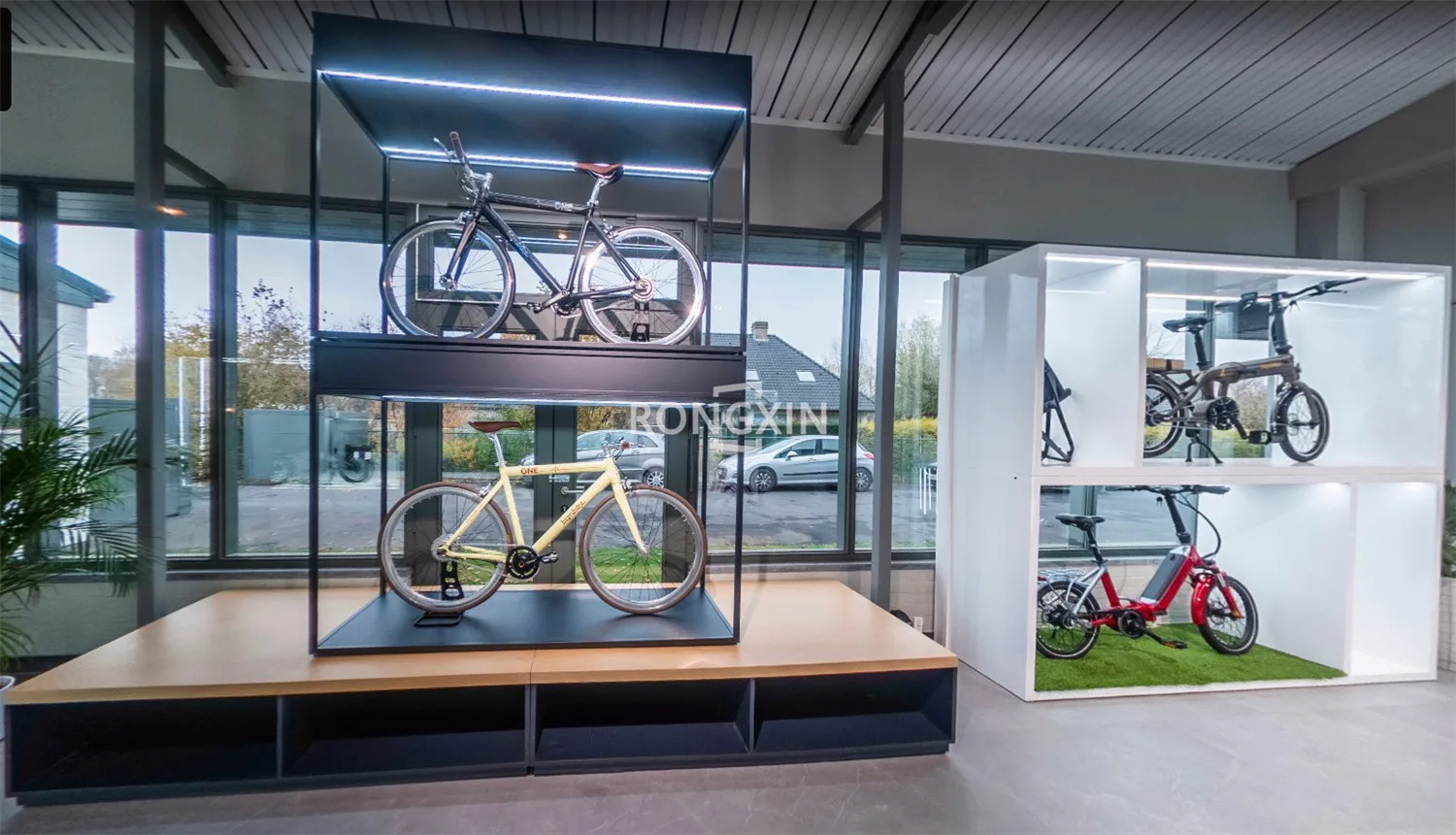 Bike Retail Shop Display Showcase Design Commercial Fashion Sport ...