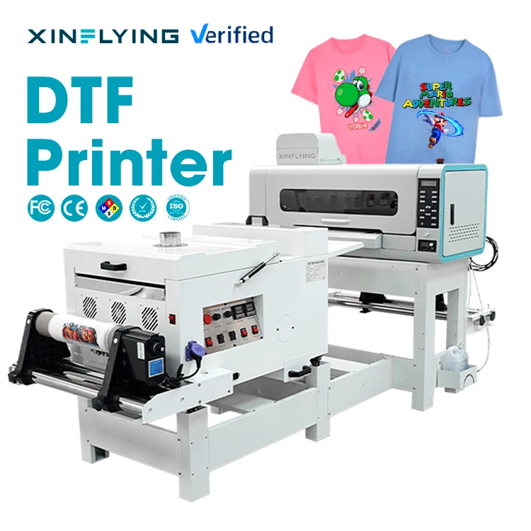 On-time Delivery Guarantee A2 42cm Dtf Printer Digital T-shirt Printing Machine Two Pcs Xp600 ...