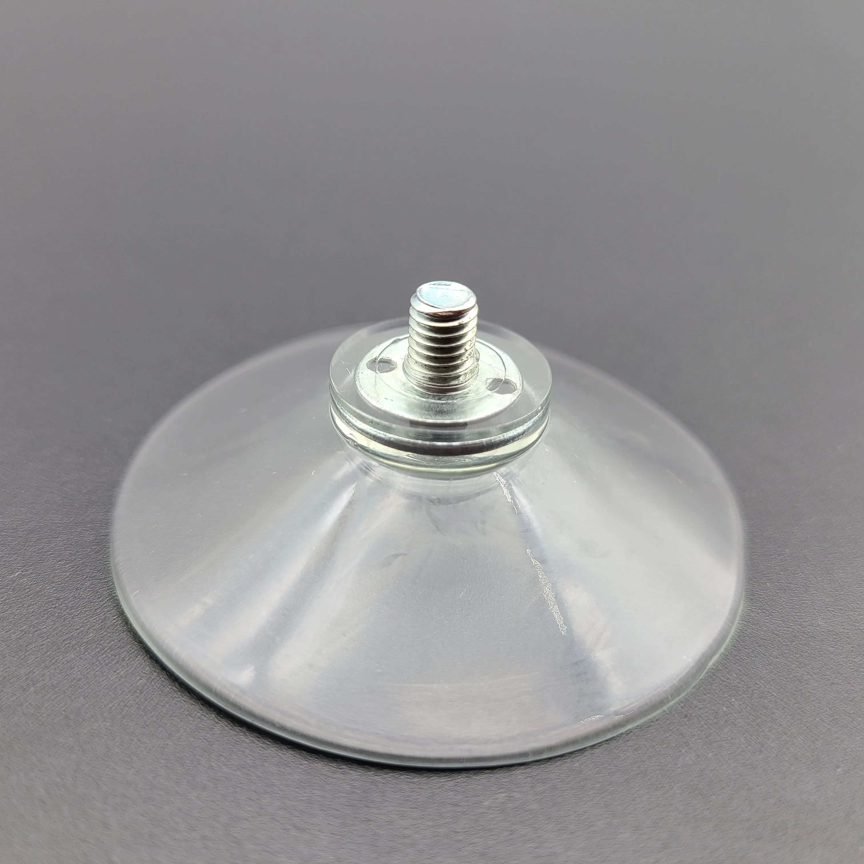 M8 Screw Suction Cup 60mm - Clear Plastic Vacuum Cup