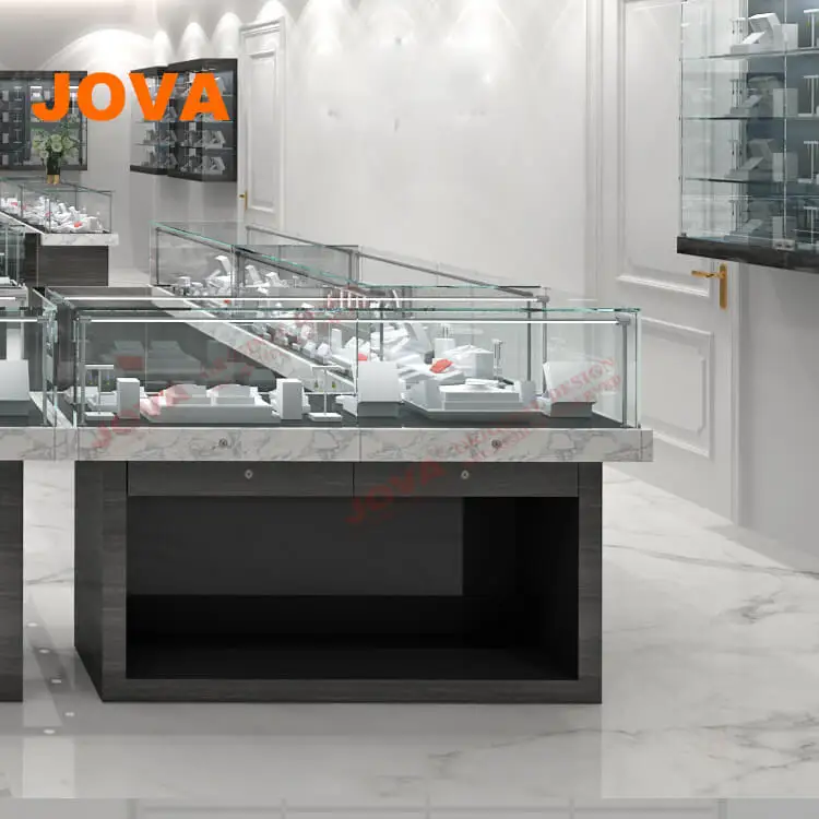 Modern Jewelry Display Cabinet Jewellery Shop Design Jewelry Display ...