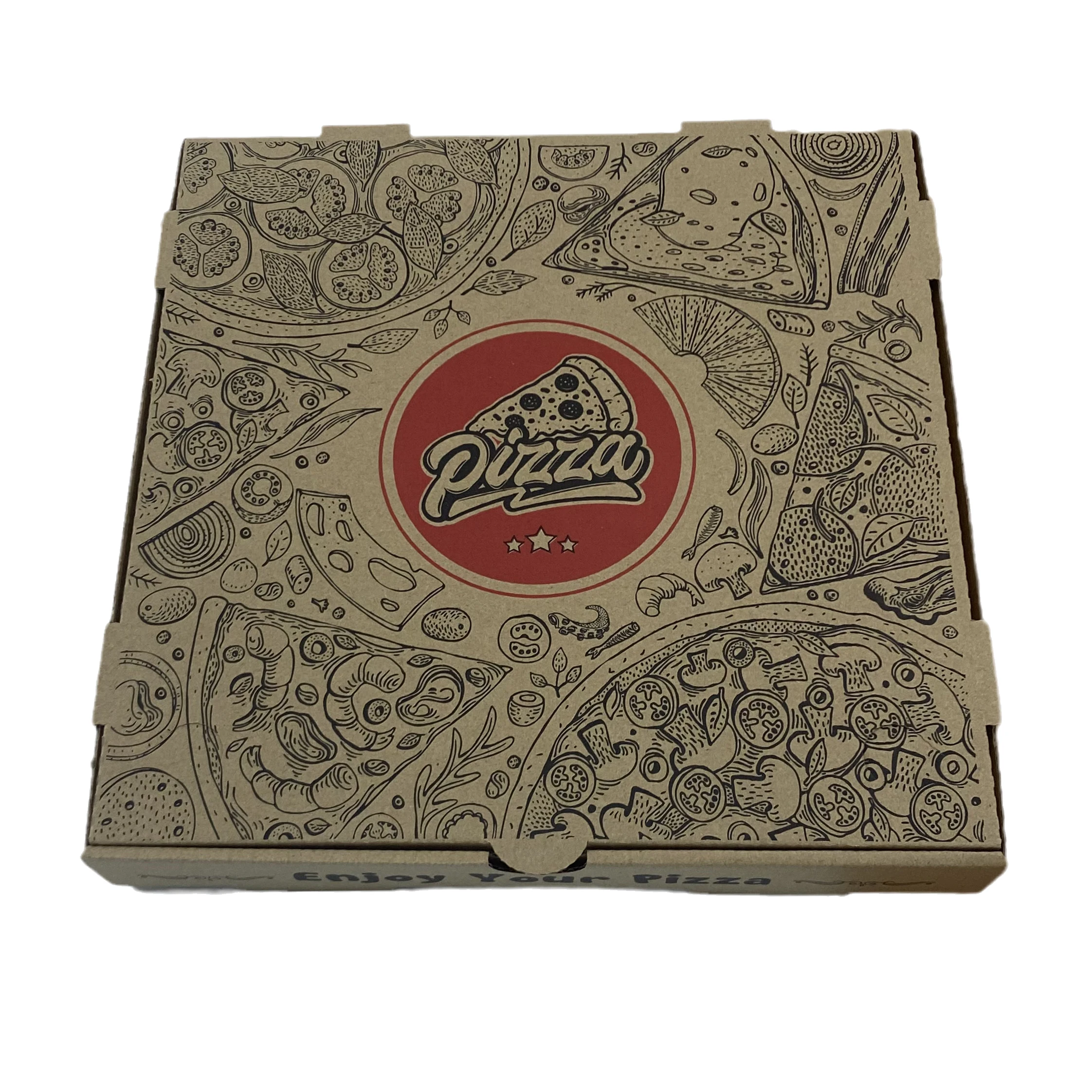 Lotte Mart Pizza Box,Custom Corrugated Paper Pizza Box - Buy 20" Pizza ...