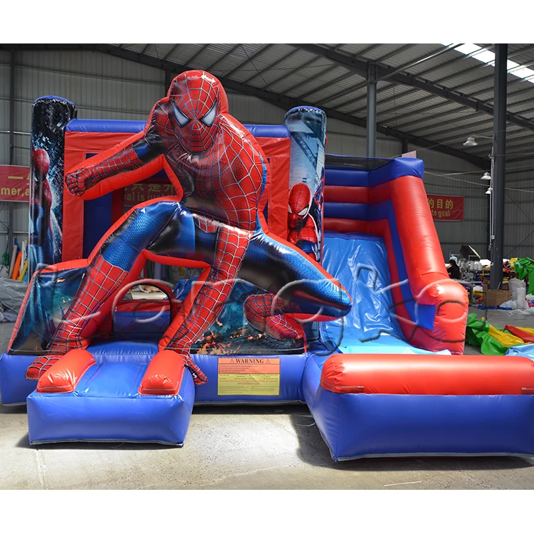 Spider Man Inflatable Bounce Combo Slide - Fun & Safety