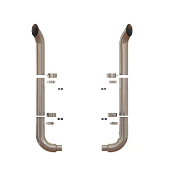 8" 304 Stainless Steel Exhaust Elbow Aussie Stack Kits Auto Parts For ...