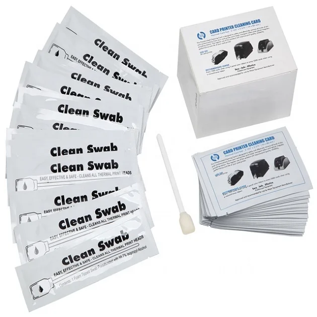Universal Printhead IPA Cleaning Swab And Cards, Printer Head Cleaning ...