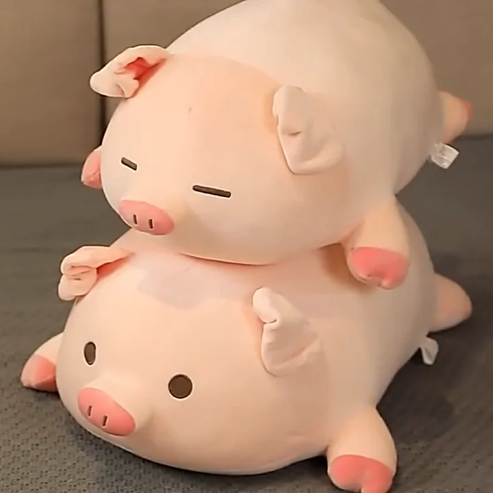 Cartoon Kawaii Cute Piggy Soft Plush Toy & Throw Pillow Unisex Animal ...