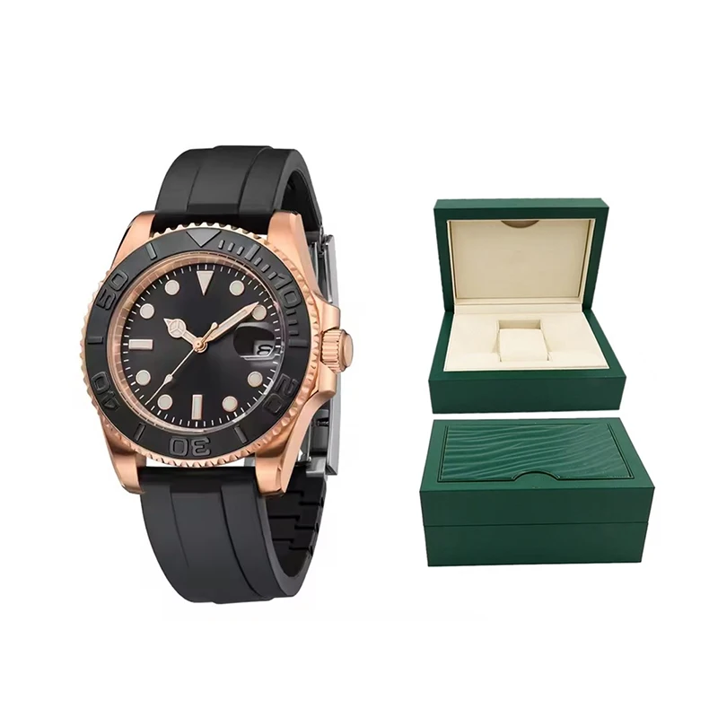 Men's Basic Waterproof Moissanite Watch with Band and Diamond Fashion ...