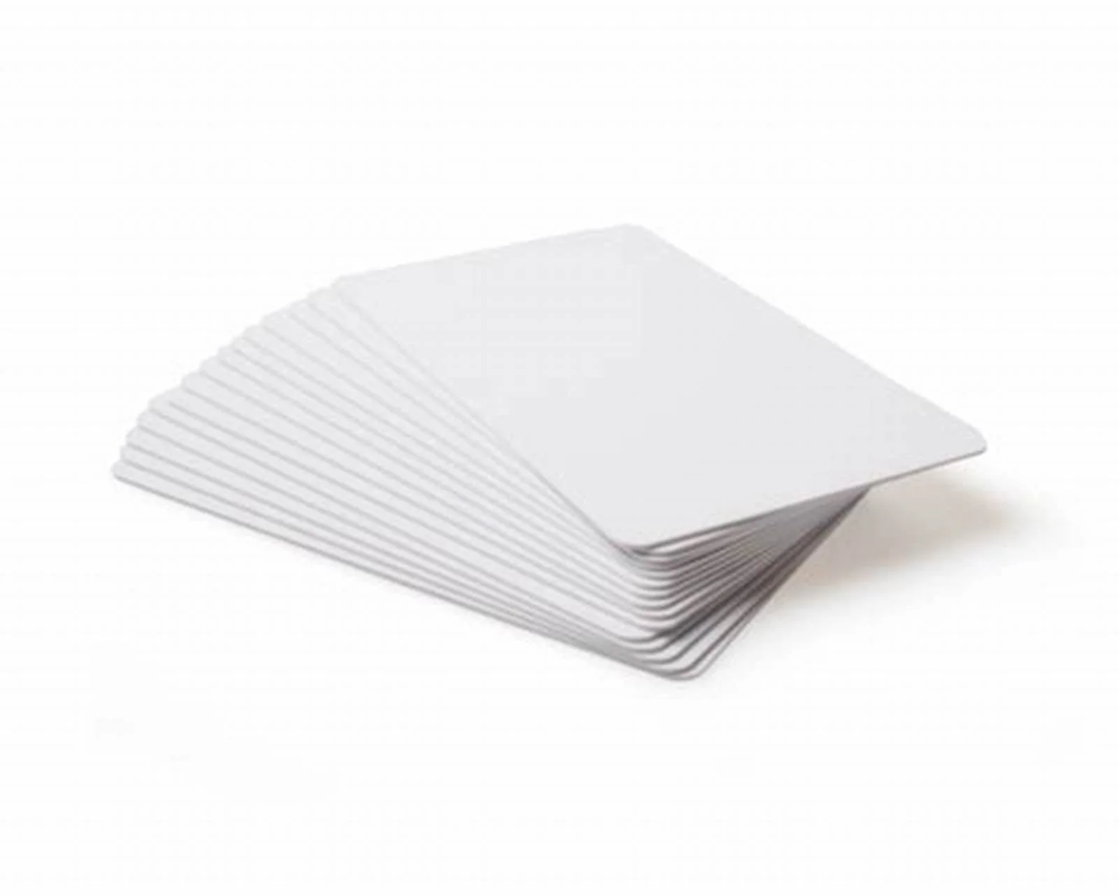 Plastic PVC Blank Plain White ID Card - Waterproof & Customizable