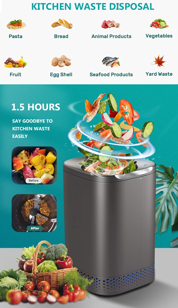 Independent Food Waste Disposal Machine Kitchen Food Waste Disposer ...