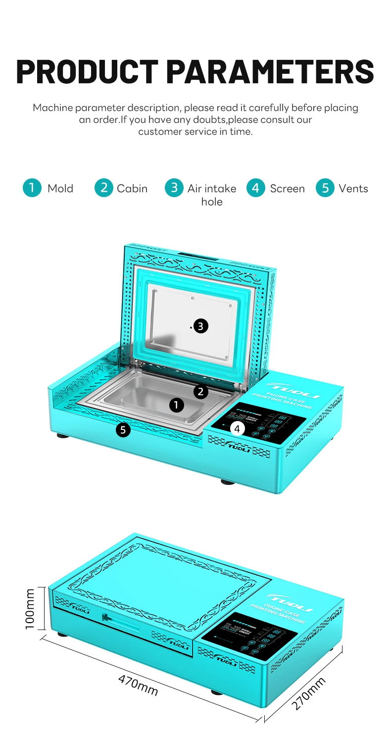 3d Phone Case Printer Vacuum Heat Press Machine Sublimation Heat ...