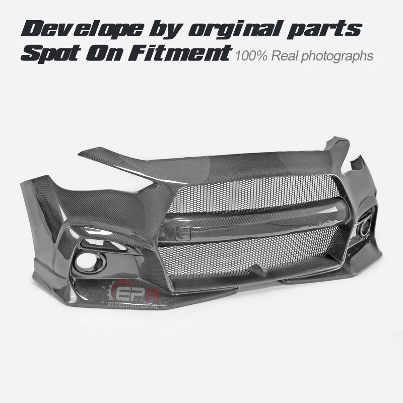 Infiniti Q60 Front Bumper - High-Quality Carbon Fiber