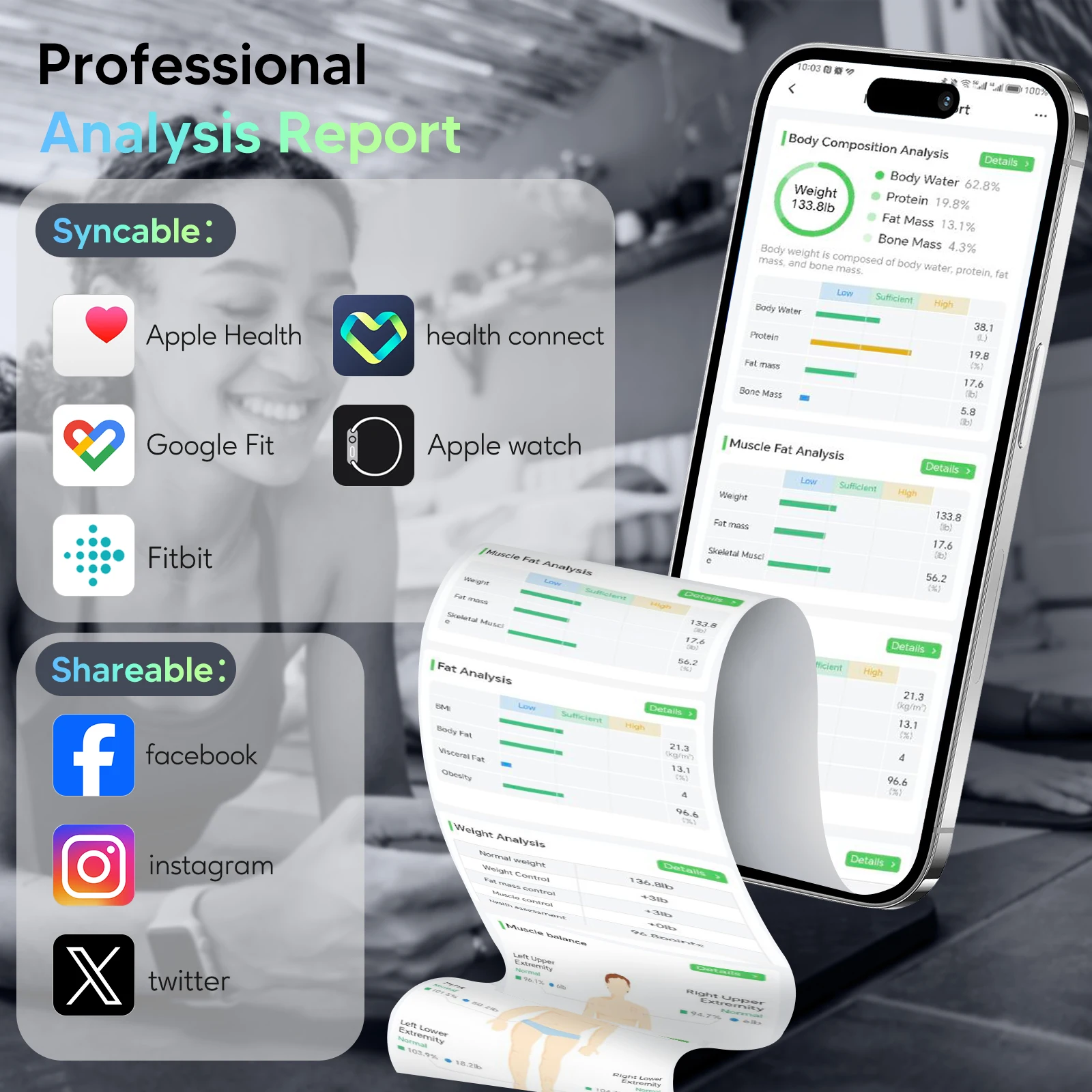 Alibaba.com: Newly BIA Measurement 8 Electrode Smart Scale with ...