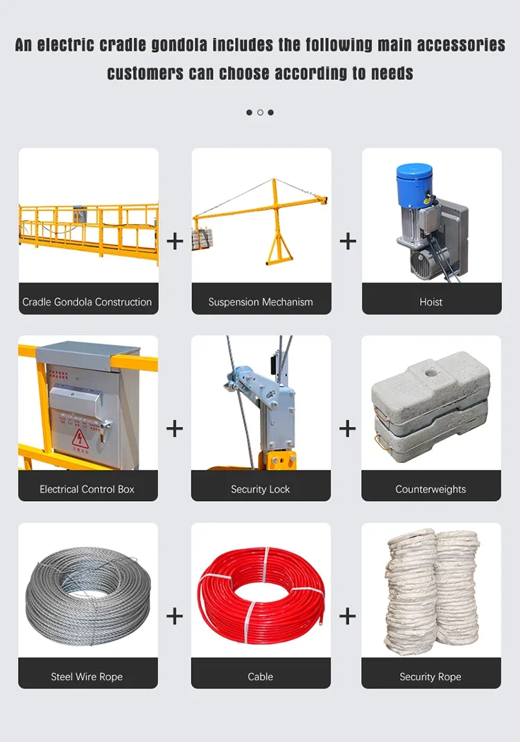 ZLP630 Electric Suspended Platform for Outdoor Construction Projects ...