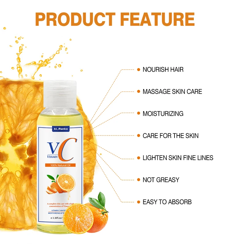 Private Label Natural Organic Vitamin C Body Oil Super VC Whitening ...