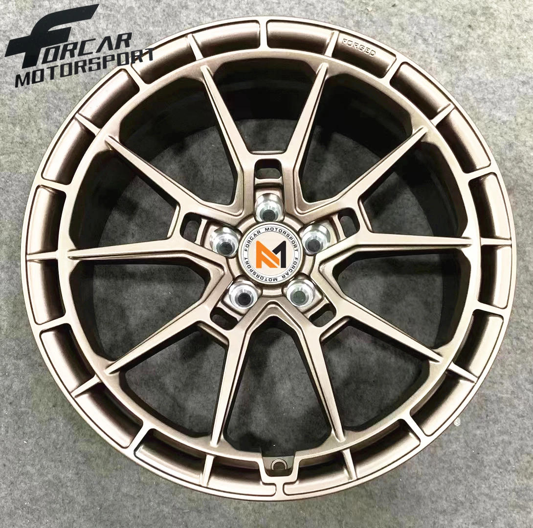 Custom Bronze Color One Piece Forged Monoblock Staggered Alloy Rines ...