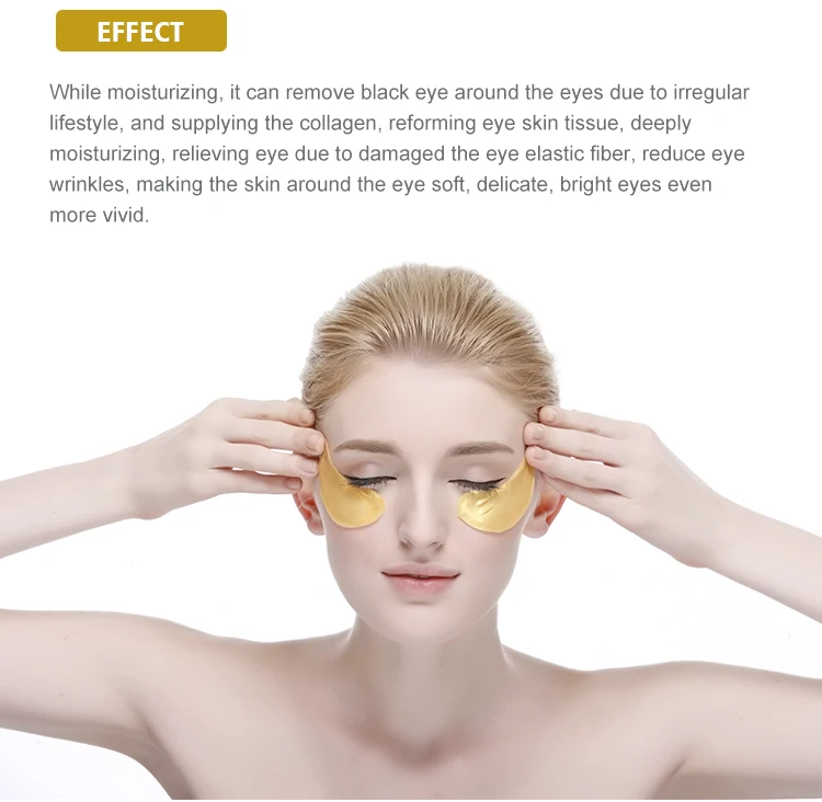 24K Gold Crystal Collagen Eye Mask - Reduce Dark Circles
