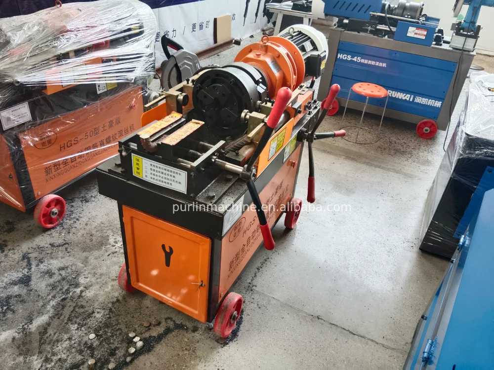 16-40mm Flat Head Rebar Straight Thread Rolling Machine Automatic ...