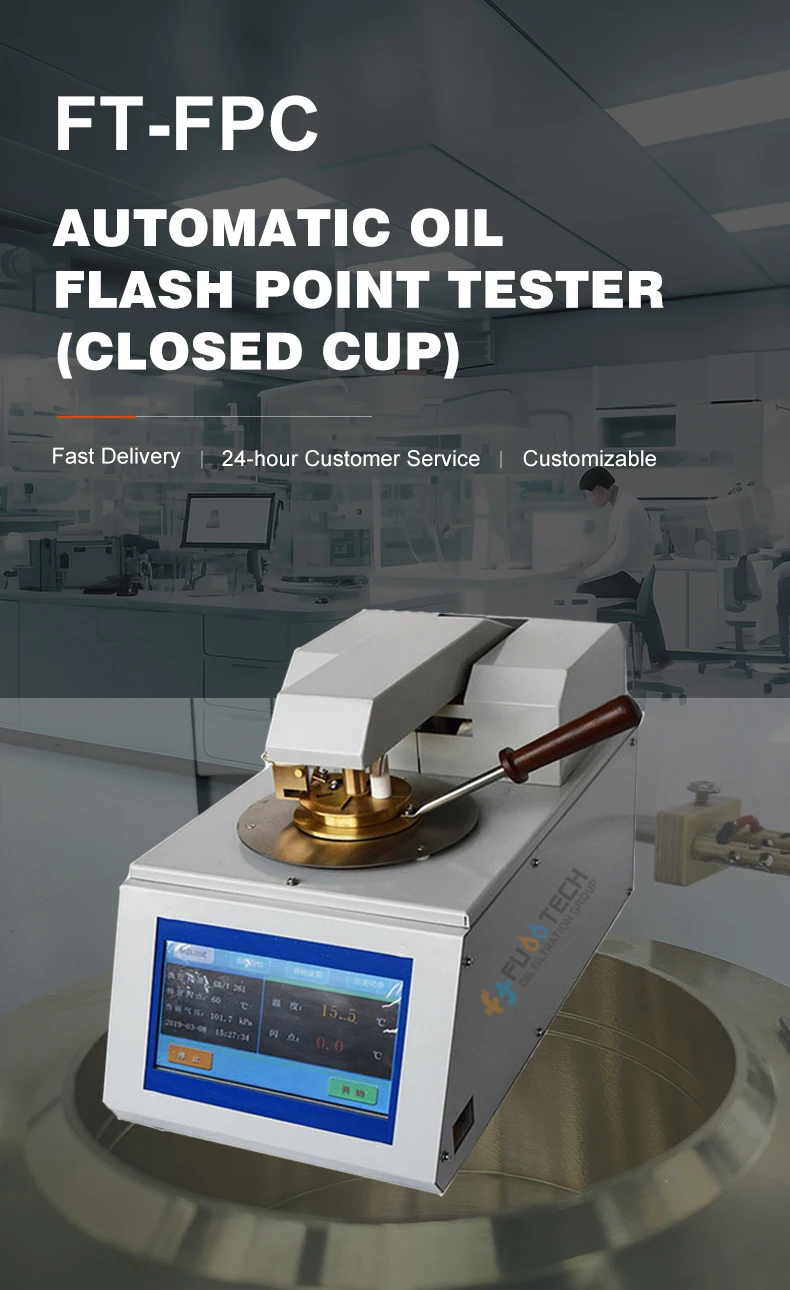 FUOOTECH Lab PMCC Petroleum Flash Point Analyzer FT-FPC Closed Cup Oil ...