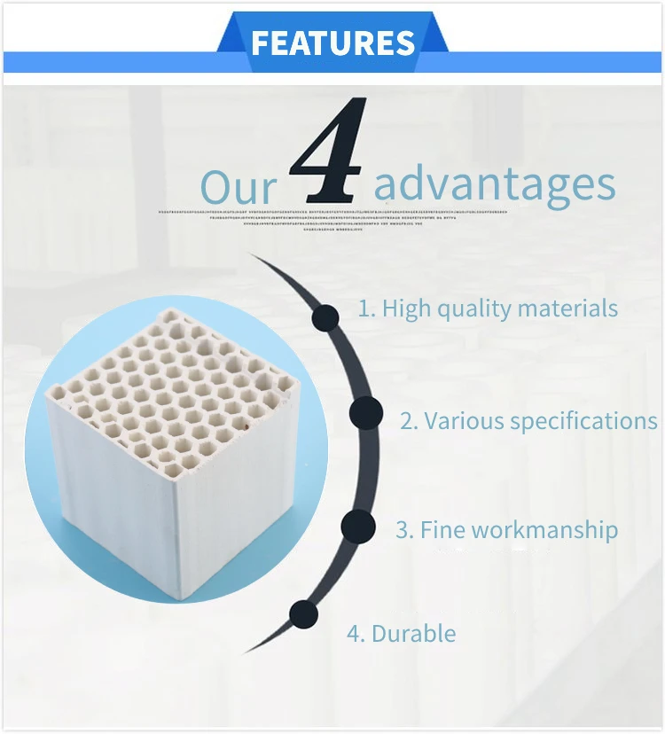 Al2o3 Alumina Corderite Honeycomb Ceramic Monolith Dpf Filters