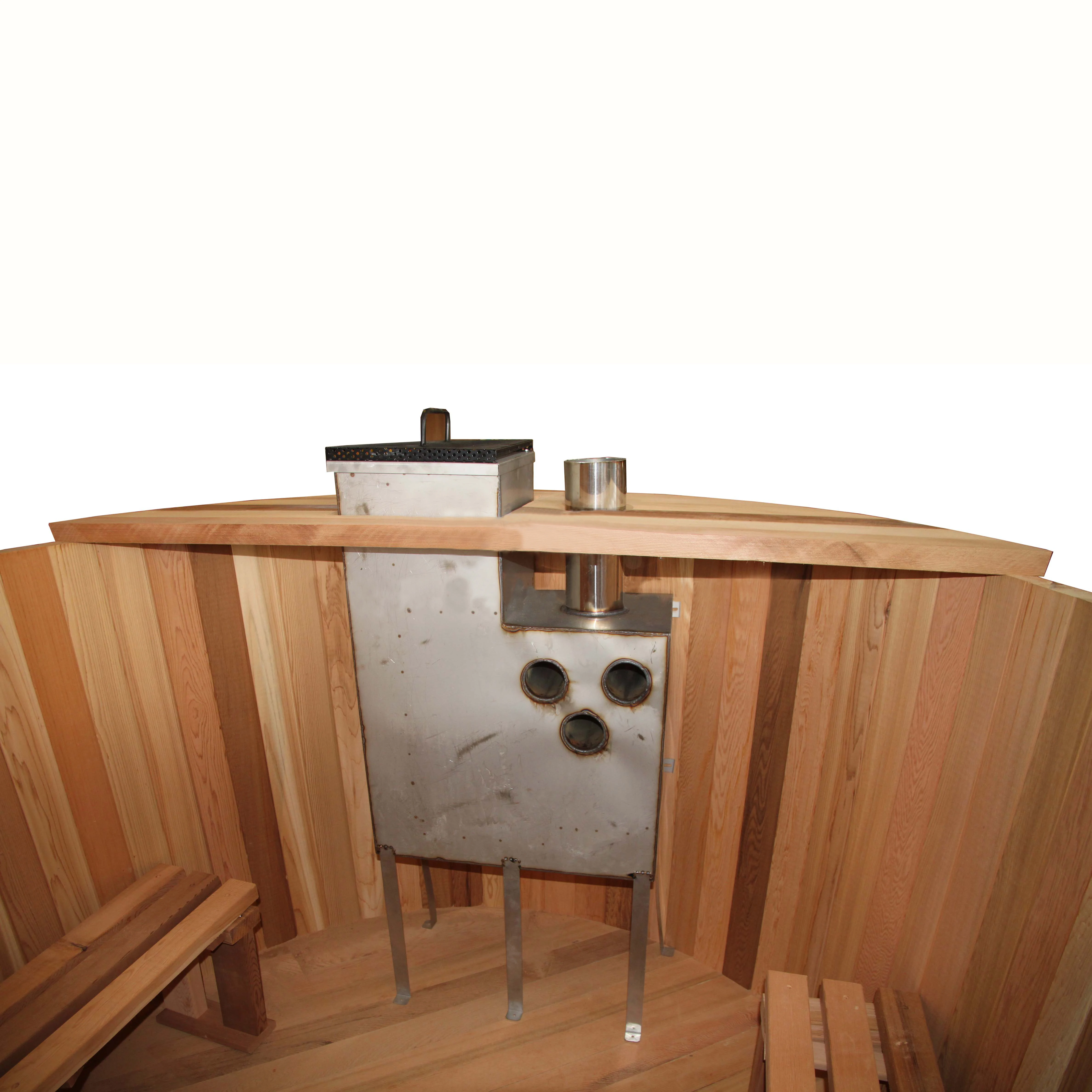 Alibaba.com: 1.8m Chinese Red Cedar Outdoor Wood Fired Hot Tub for 3~4 ...