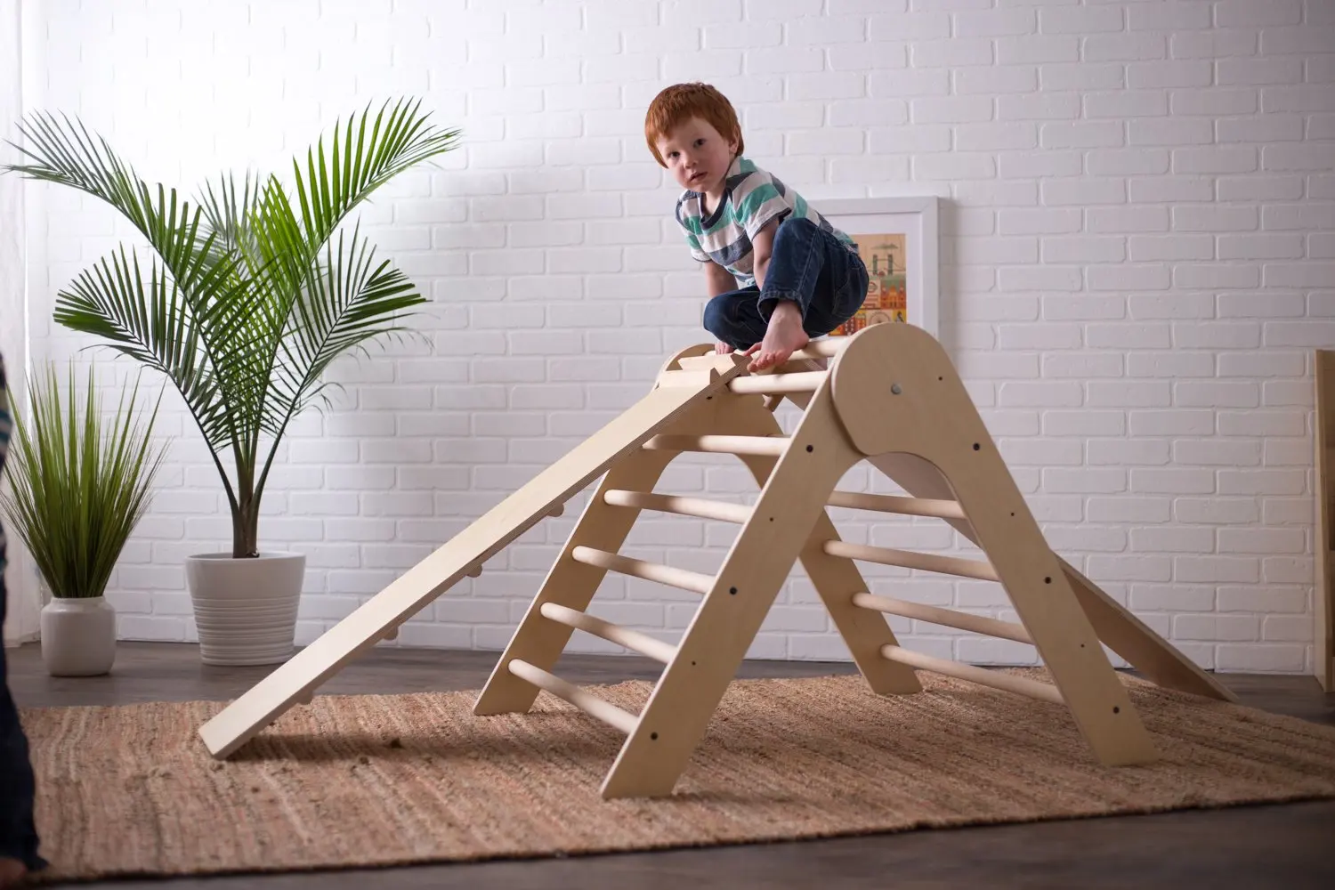 Children's Playhouse Pickler Triangle Climber For Sale Toddler Wooden ...