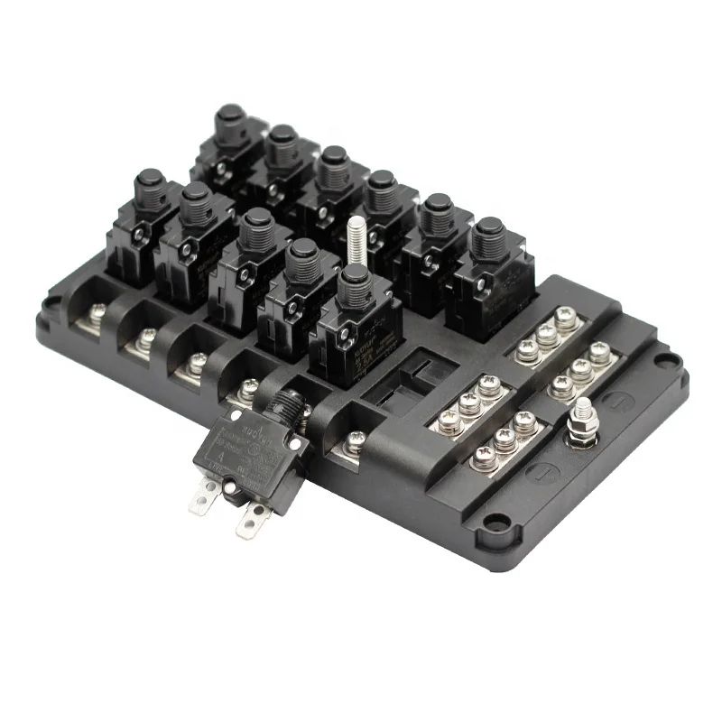 12 Way Fuse Box 12-Way Blade Fuse Box With LED Indicators - 12V/32V ...