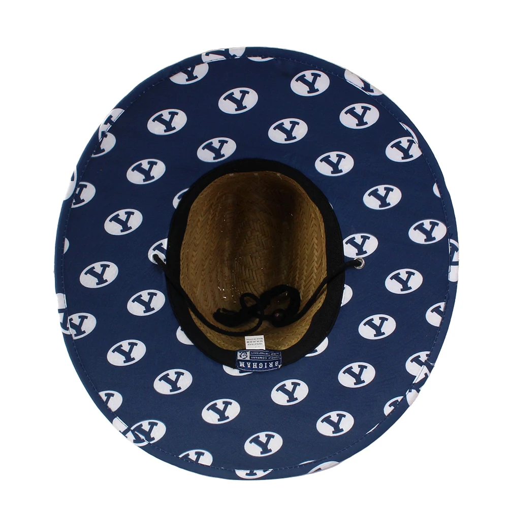 Custom Logo Summer Sun Sombreros Beach Hats Wide Brim Lifeguard Straw ...