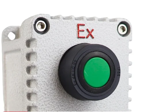 ATEX Waterproof Emergency Stop Start Push Button - Aluminum Alloy