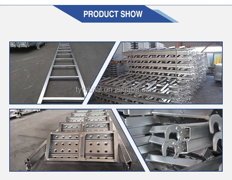 Industrial Steel Ladders Outdoor Metal Skid Resistance Building ...