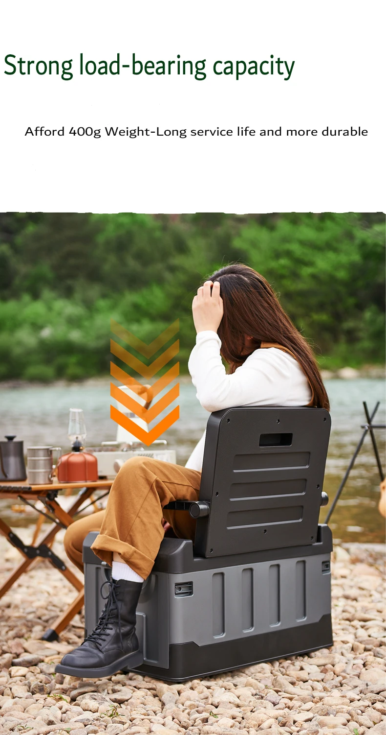 35L/60L Car Collapsible Folding Storage Box - Black Color