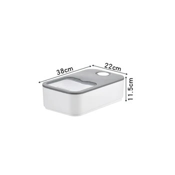 Food Grade 10l Rice Storage Box Plastic Moisture-proof Sealed Flip ...