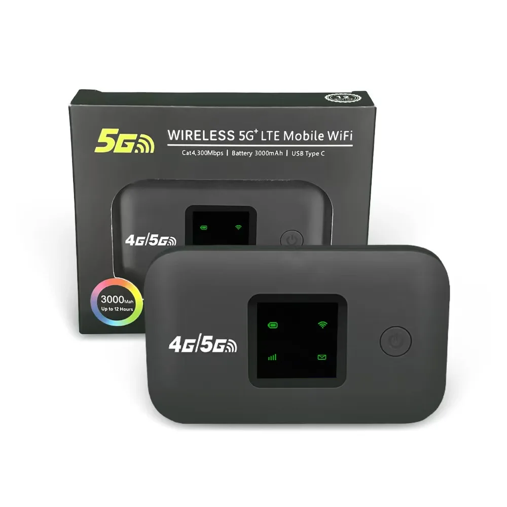 Portable 4G Mobile Router - 5G Wireless MI-FI Hotspot Modem