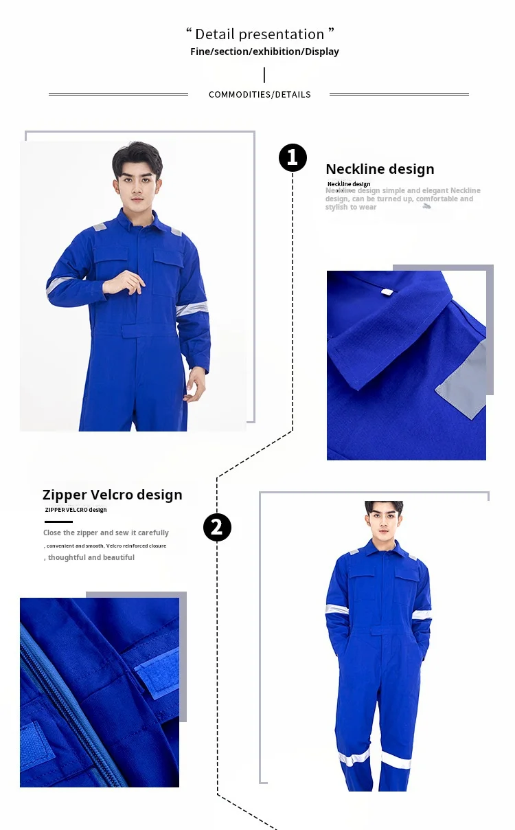 Custom Logo Hi Vis Road Way Safety Reflective Coverall