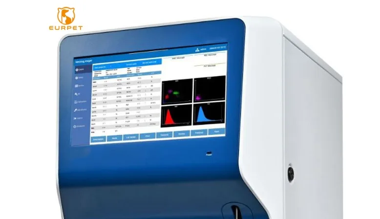 Eurpet Full Automatic Veterinary Hematology Analyzer 5 Diff Cbc Blood ...