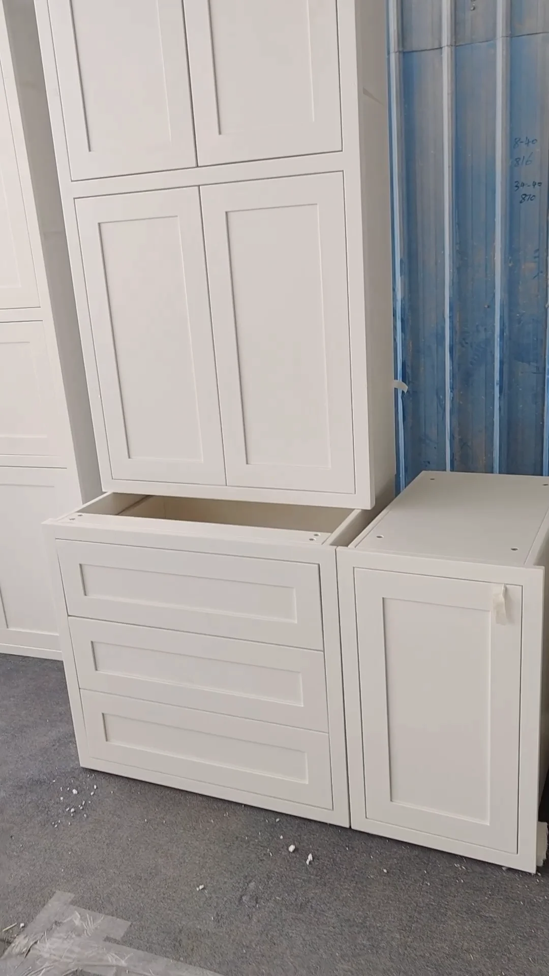 Modern White Solid Wood Modular Customized Kitchen Cabinets And Whole ...