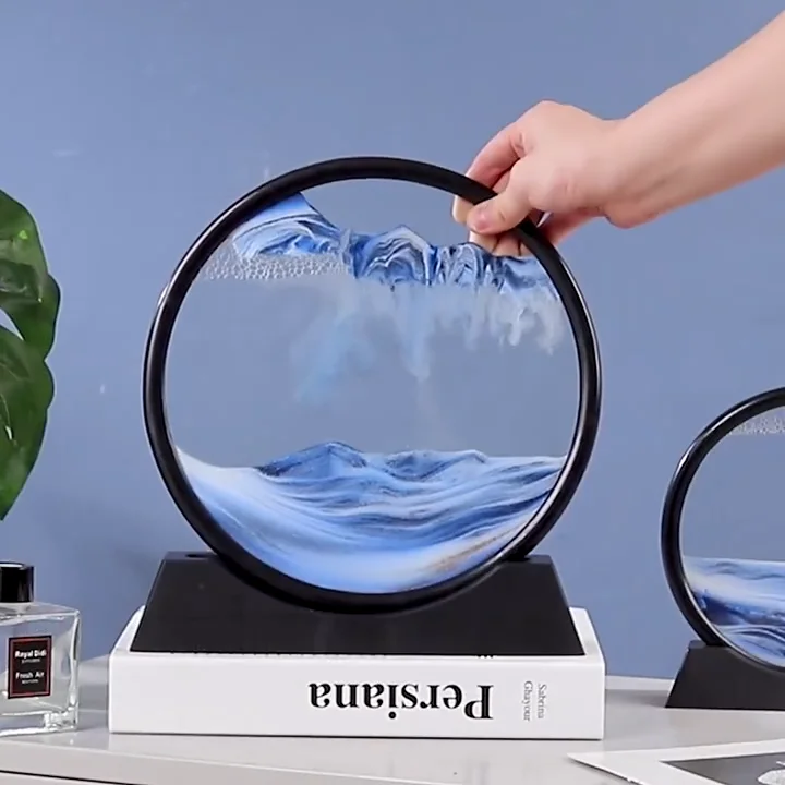 3d Deep Sea Moving Sand Art,Relaxing Kinetic Sandscape Art Table Desk ...